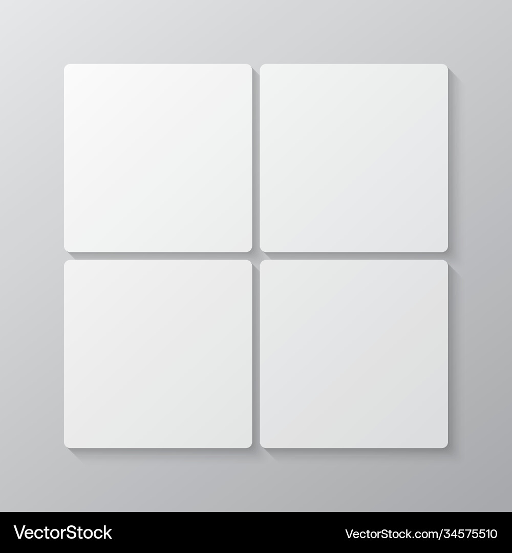 Template collage board for images photo Royalty Free Vector