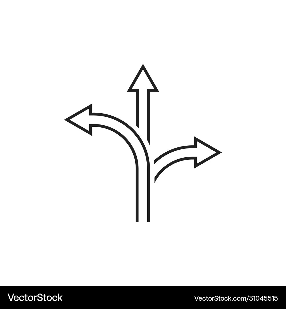 Arrow icon symbol abstract with arrows Royalty Free Vector