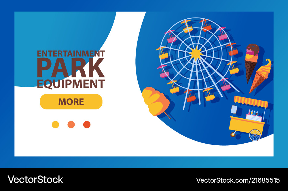 Concept banner for landing page Royalty Free Vector Image