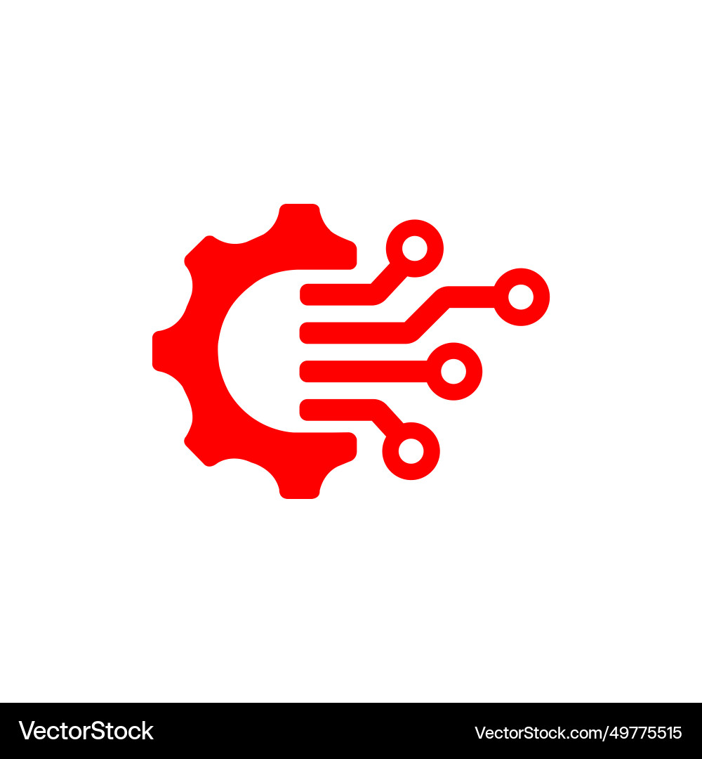 Eps10 of a red digital Royalty Free Vector Image