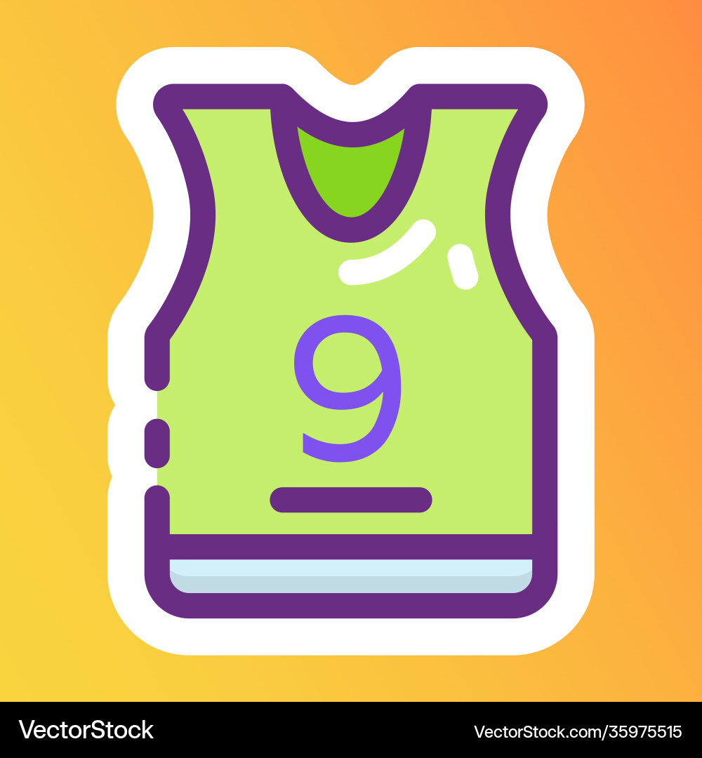 Sports vest Royalty Free Vector Image - VectorStock