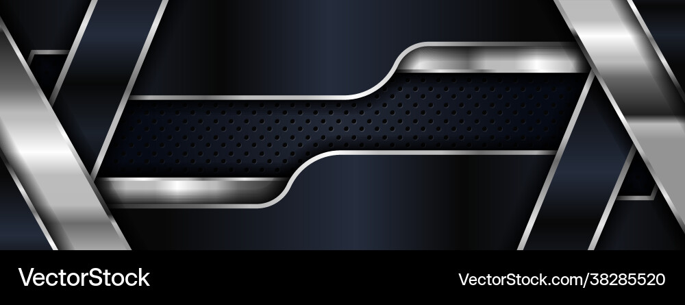 Abstract futuristic navy background combined Vector Image