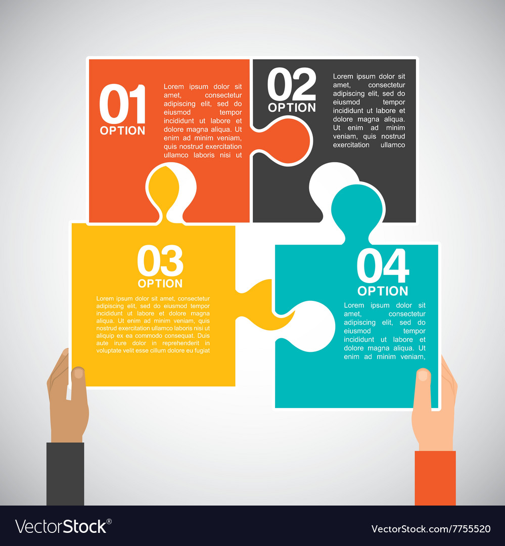 Collaborative concept design Royalty Free Vector Image