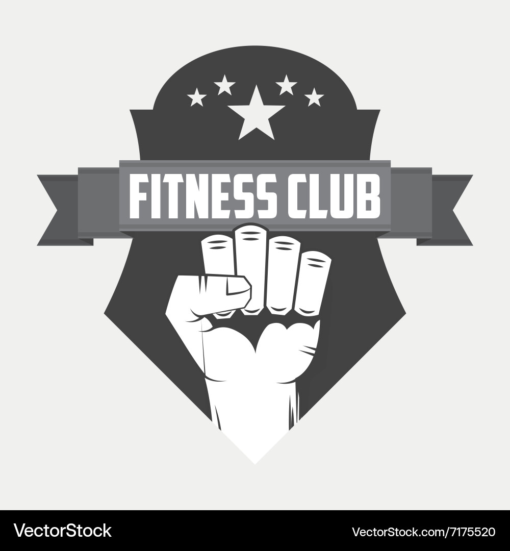 Fitness club design Royalty Free Vector Image - VectorStock