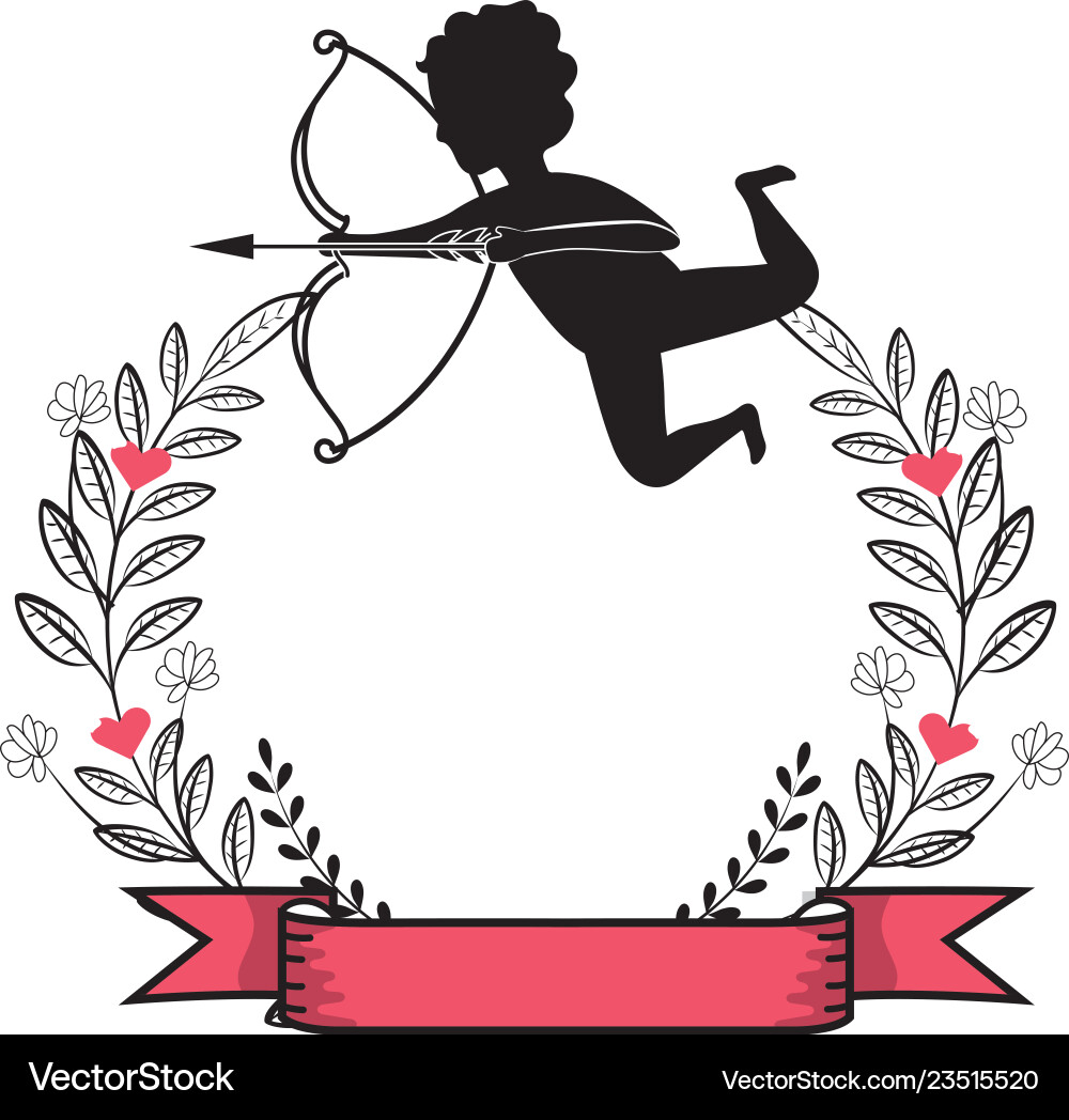Love valentines cupid cartoon Royalty Free Vector Image