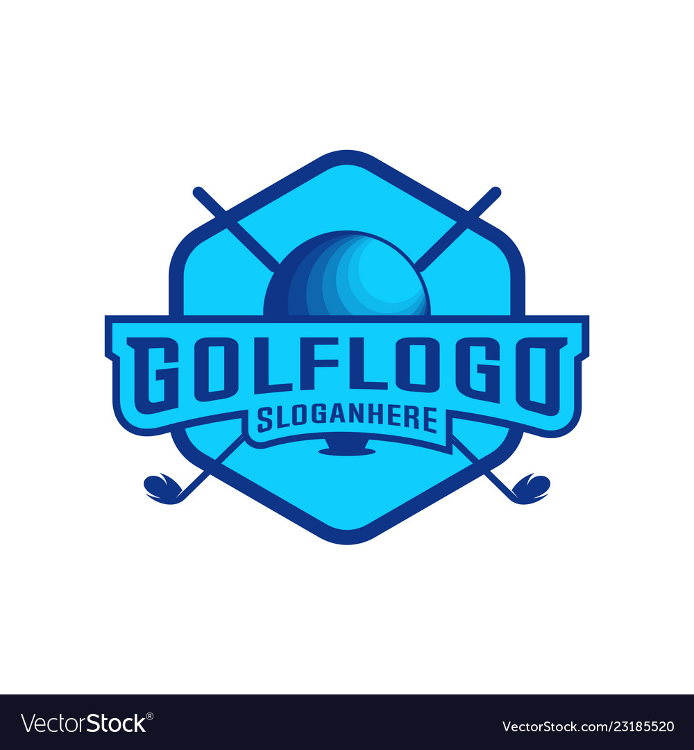 Modern Golf Badge Logo Club Design Royalty Free Vector Image
