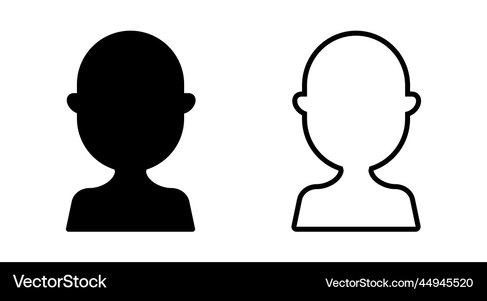 People icon set or user and account icon Vector Image