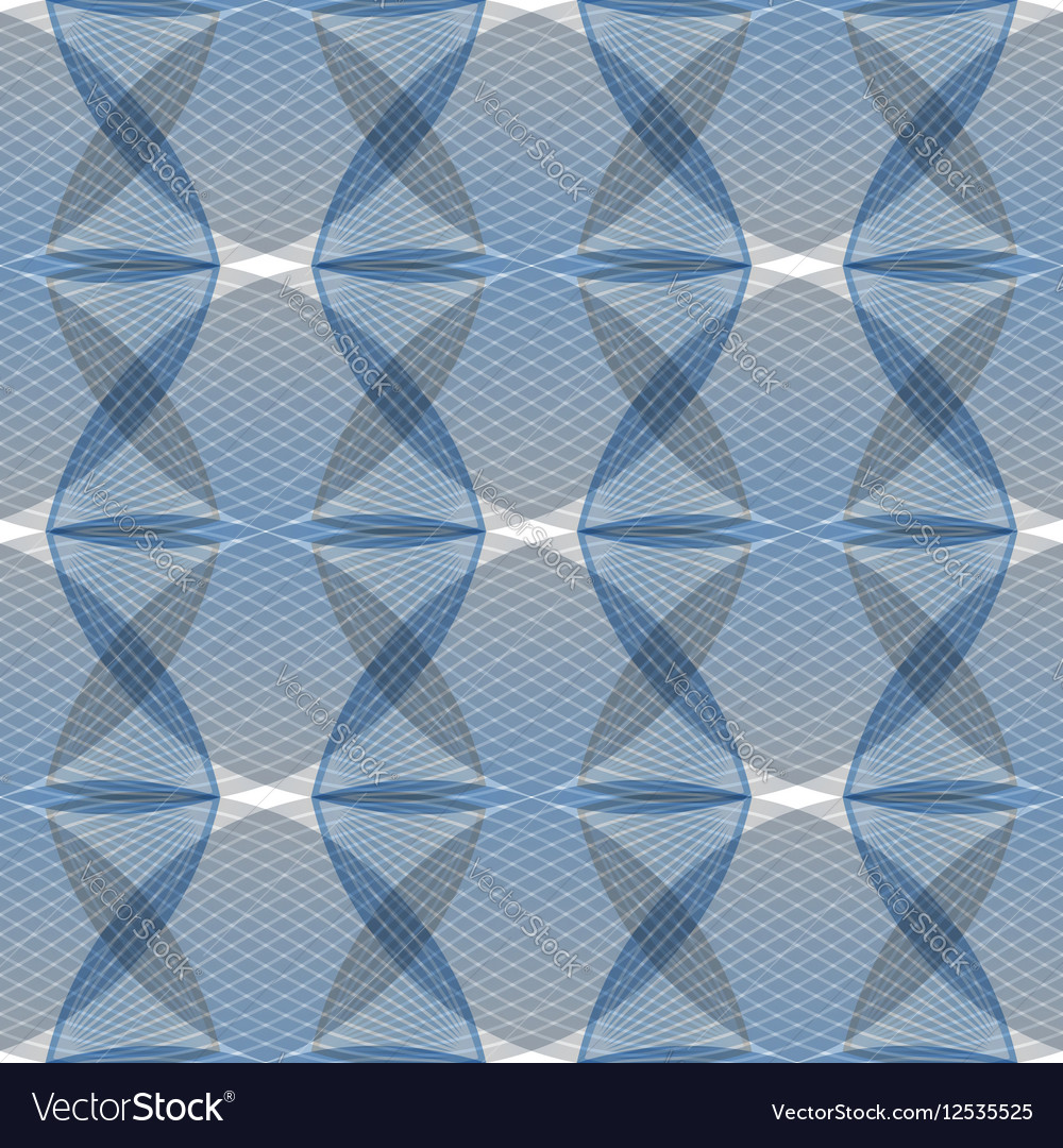 Abstract seamless blue pattern geometric shapes Vector Image