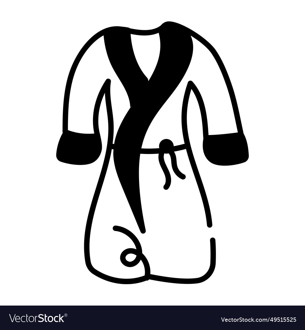Bathrobe Royalty Free Vector Image - VectorStock