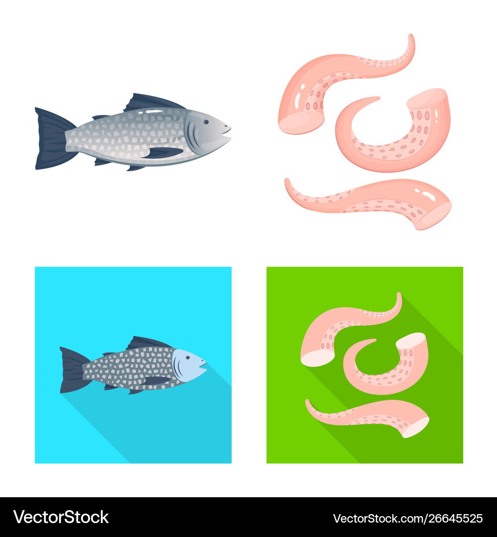 Design fresh and restaurant symbol set Royalty Free Vector