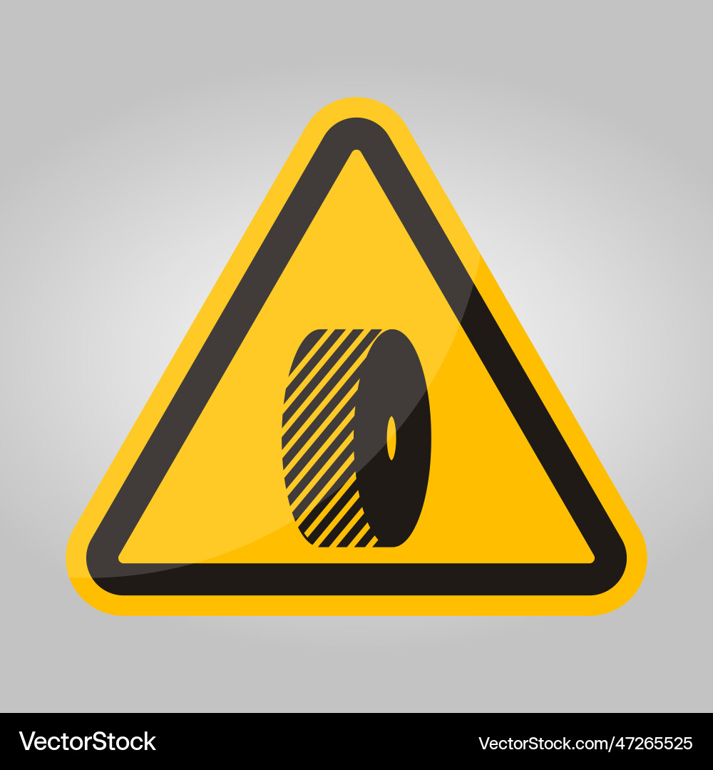 Do not change grinding wheels symbol sign Vector Image