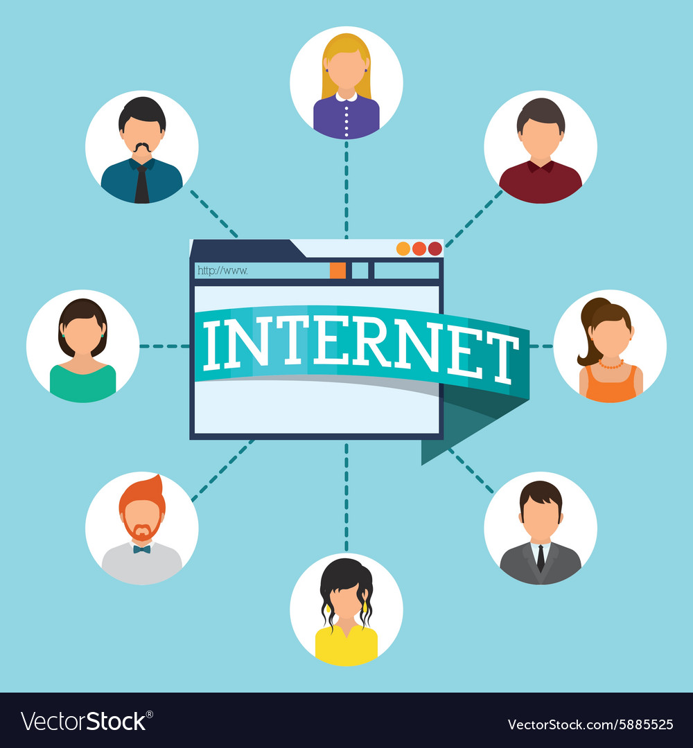 Internet design Royalty Free Vector Image - VectorStock