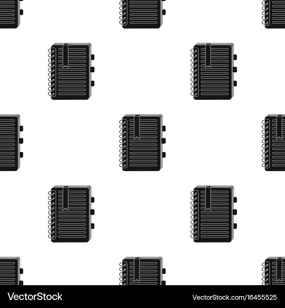Personal dictionary icon in black style isolated Vector Image