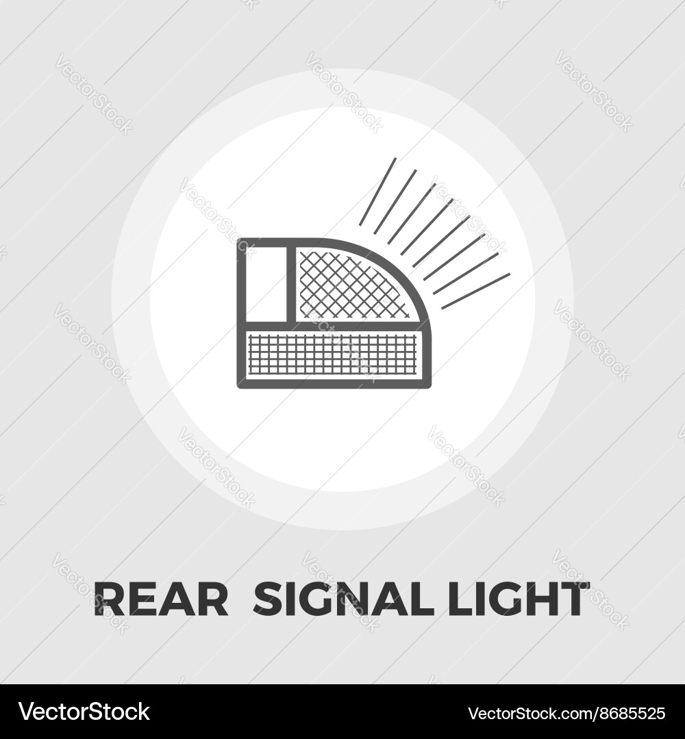Rear Signal Light Car Icon Royalty Free Vector Image