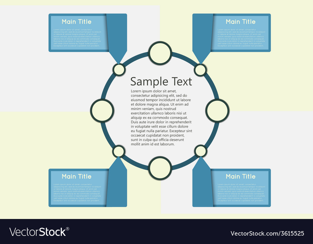 Round chart Royalty Free Vector Image - VectorStock