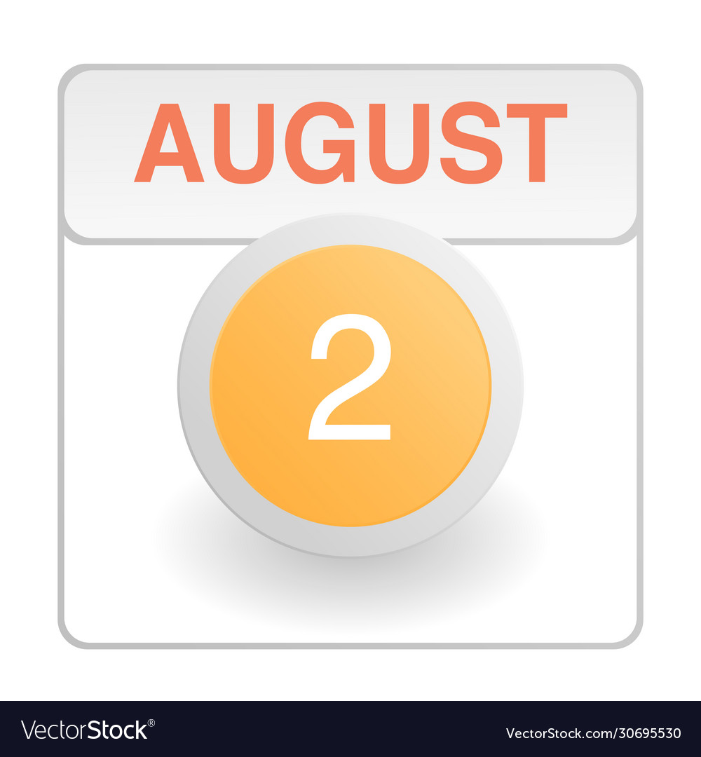 Aug Royalty Free Vector Image - VectorStock