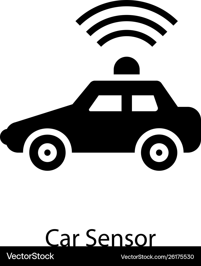 Car detector sensor Royalty Free Vector Image - VectorStock