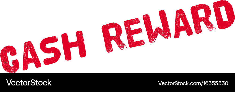 Cash reward rubber stamp Royalty Free Vector Image