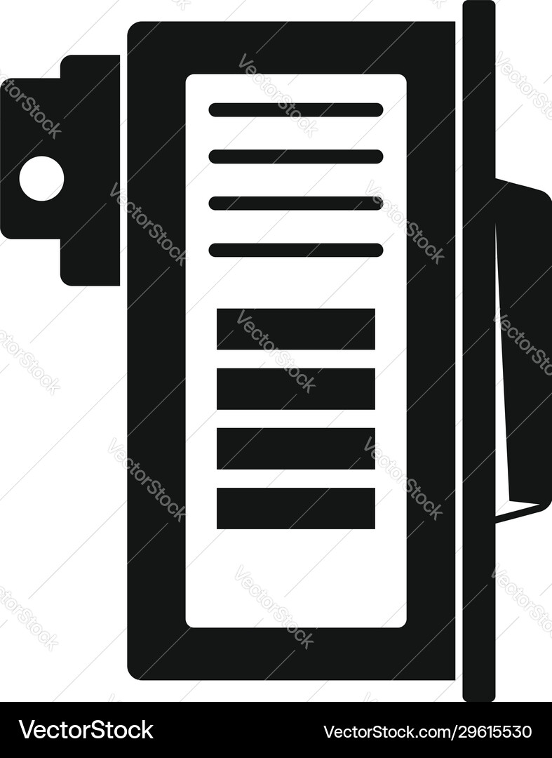 Color cartridge icon simple style Royalty Free Vector Image