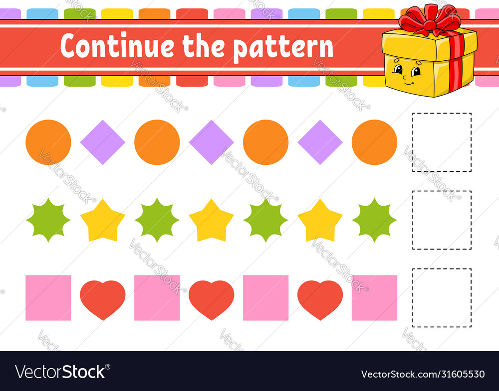 Continue pattern education developing Royalty Free Vector