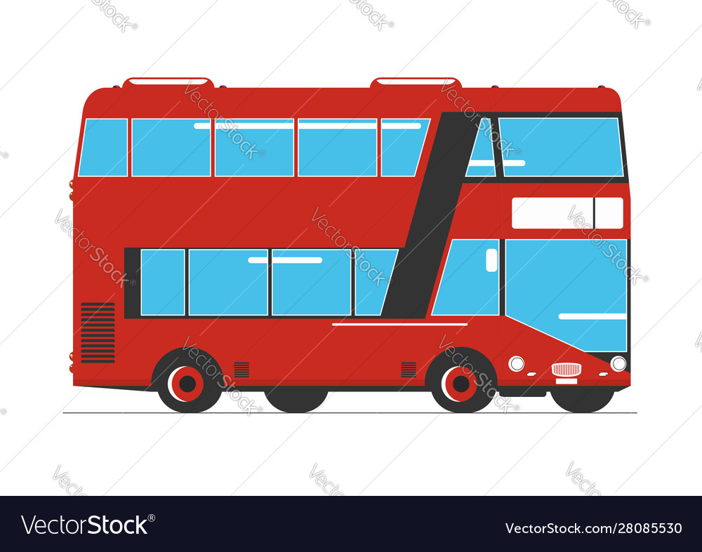 Double decker Royalty Free Vector Image - VectorStock