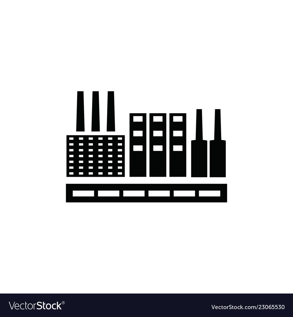 Factory logo Royalty Free Vector Image - VectorStock