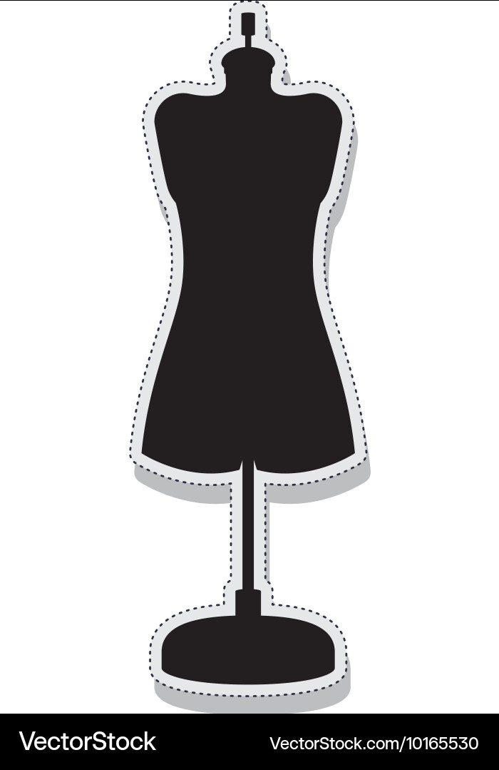 Female mannequin isolated icon Royalty Free Vector Image