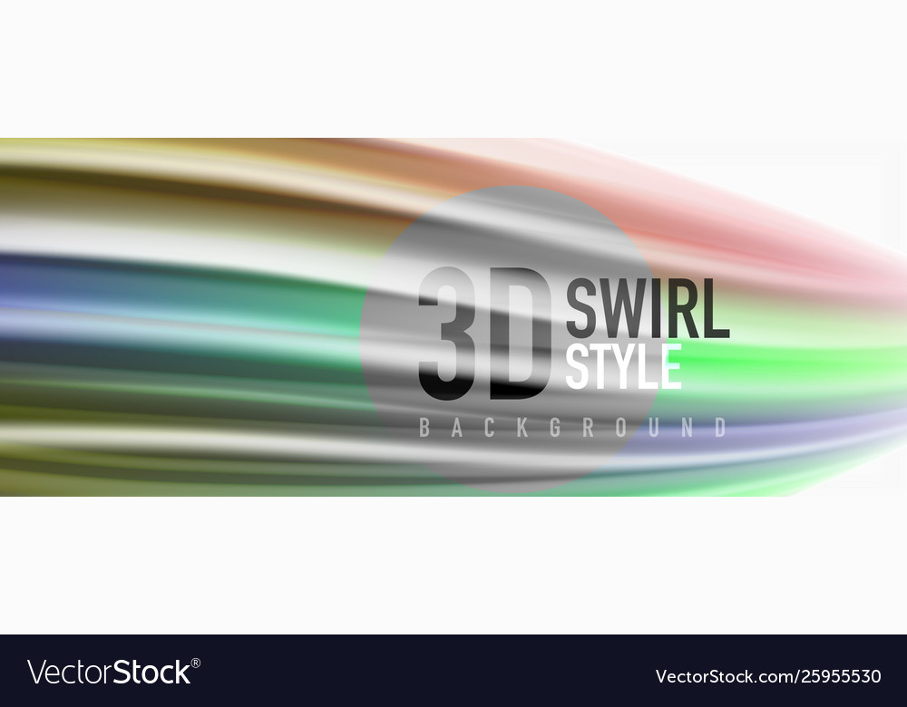 Glossy colorful liquid waves abstract background Vector Image Glossy colorful liquid waves abstract background Vector Image
