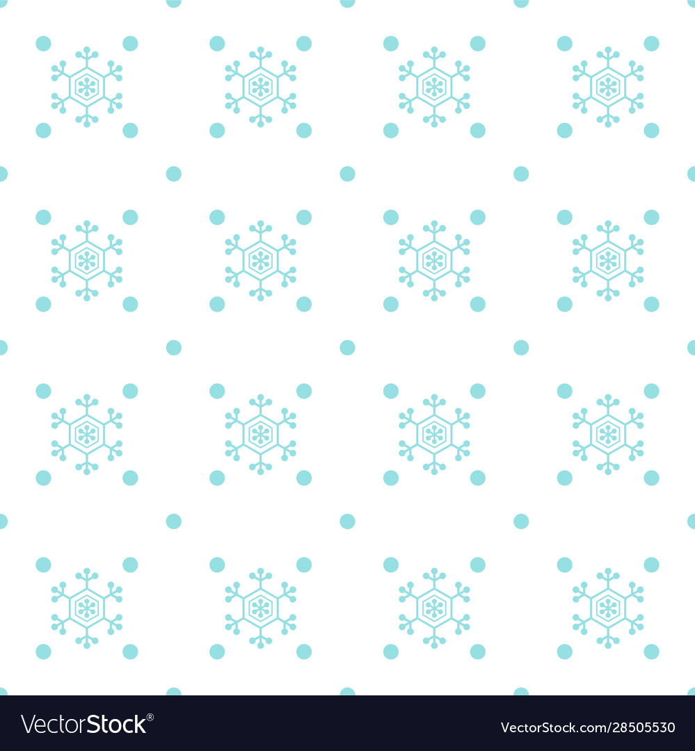 Seamless snow pattern Royalty Free Vector Image