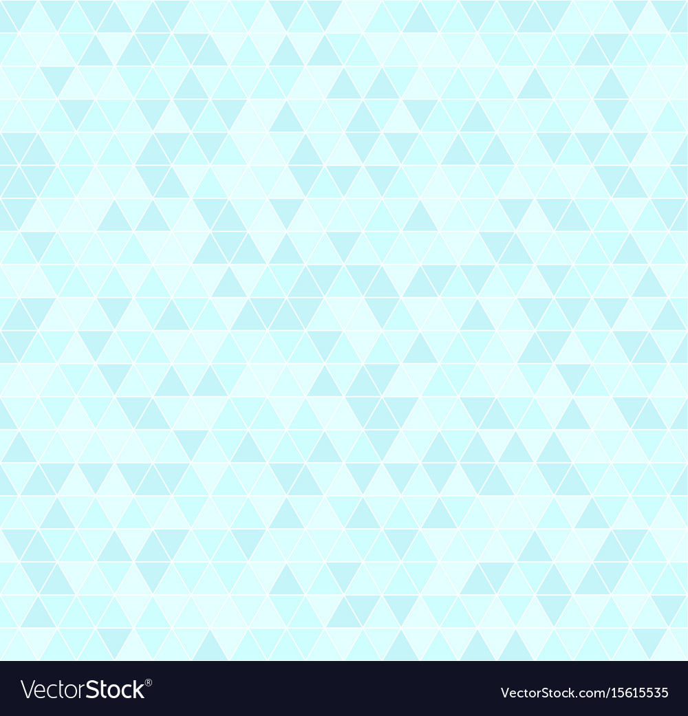 Cyan triangle pattern seamless Royalty Free Vector Image