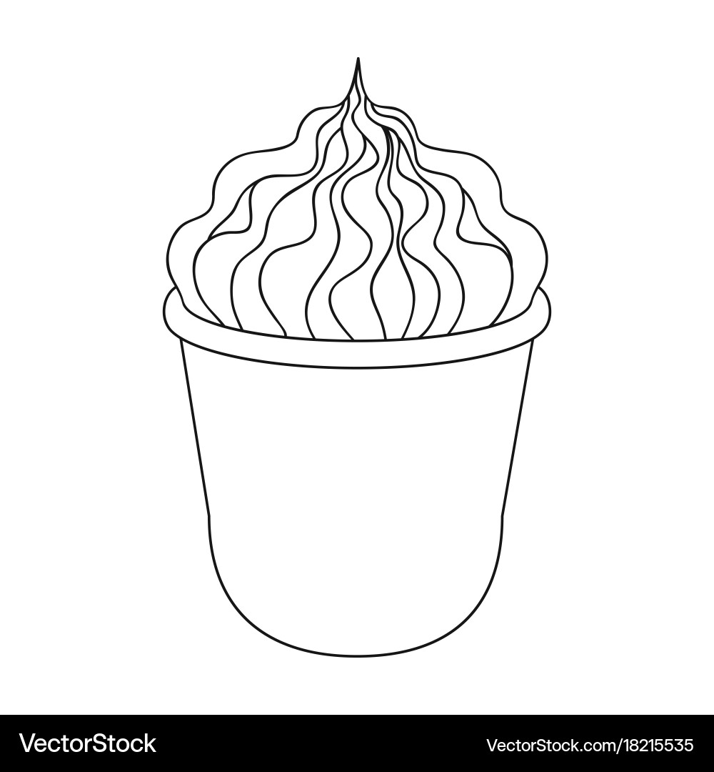 Glass single icon in outline styleglass Royalty Free Vector