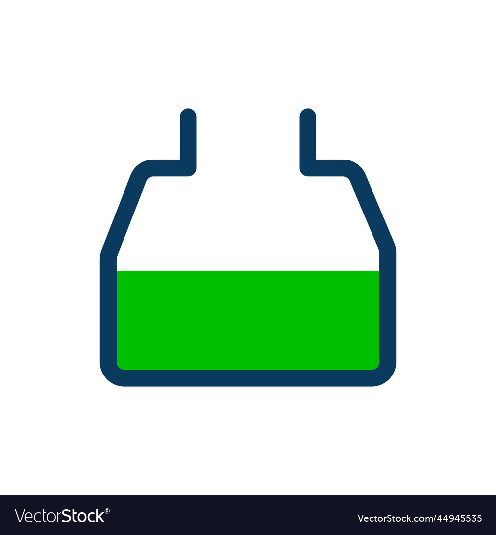 Liquid icon for science experiment Royalty Free Vector Image
