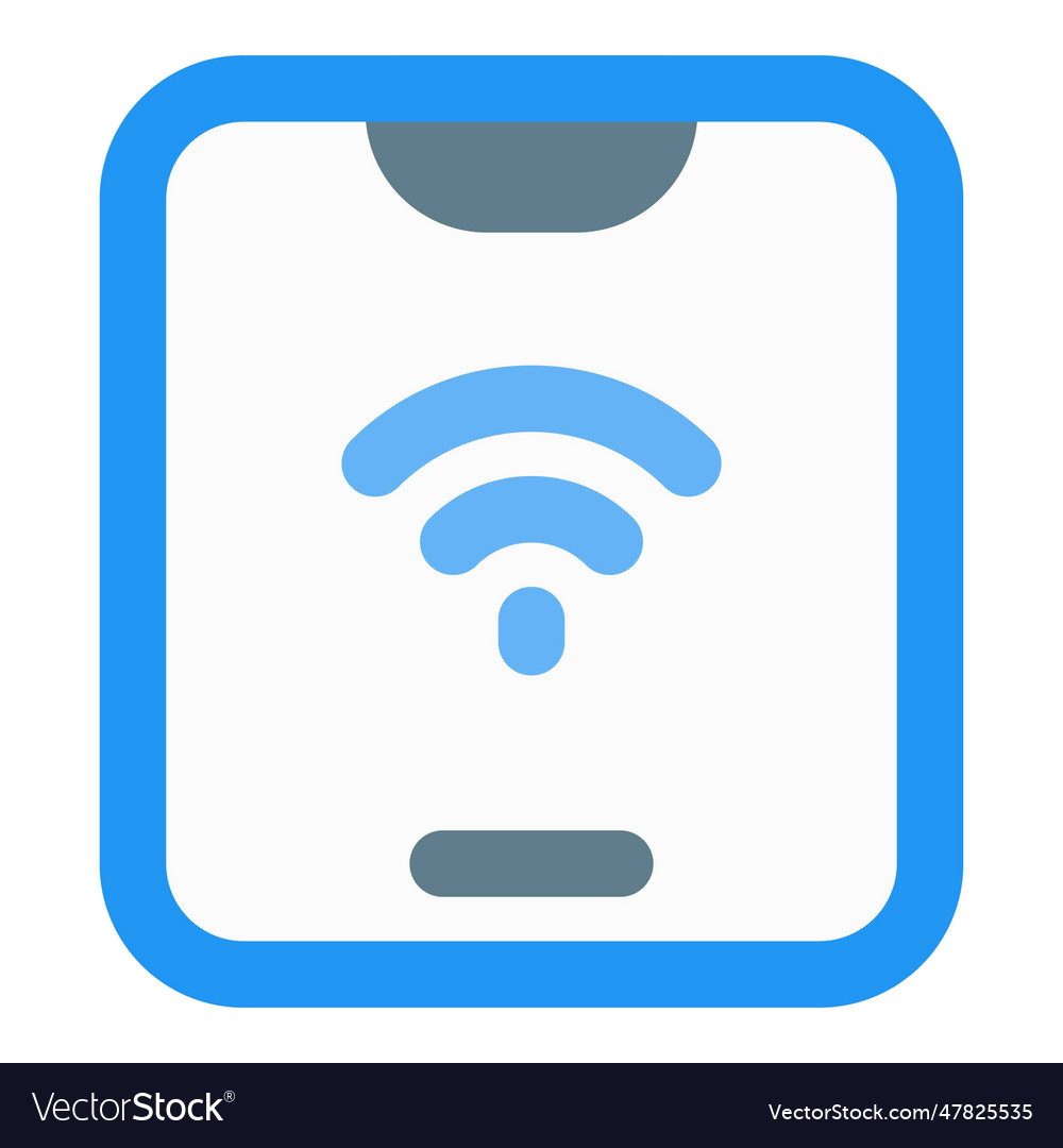 Tablet a mobile device with computer features Vector Image