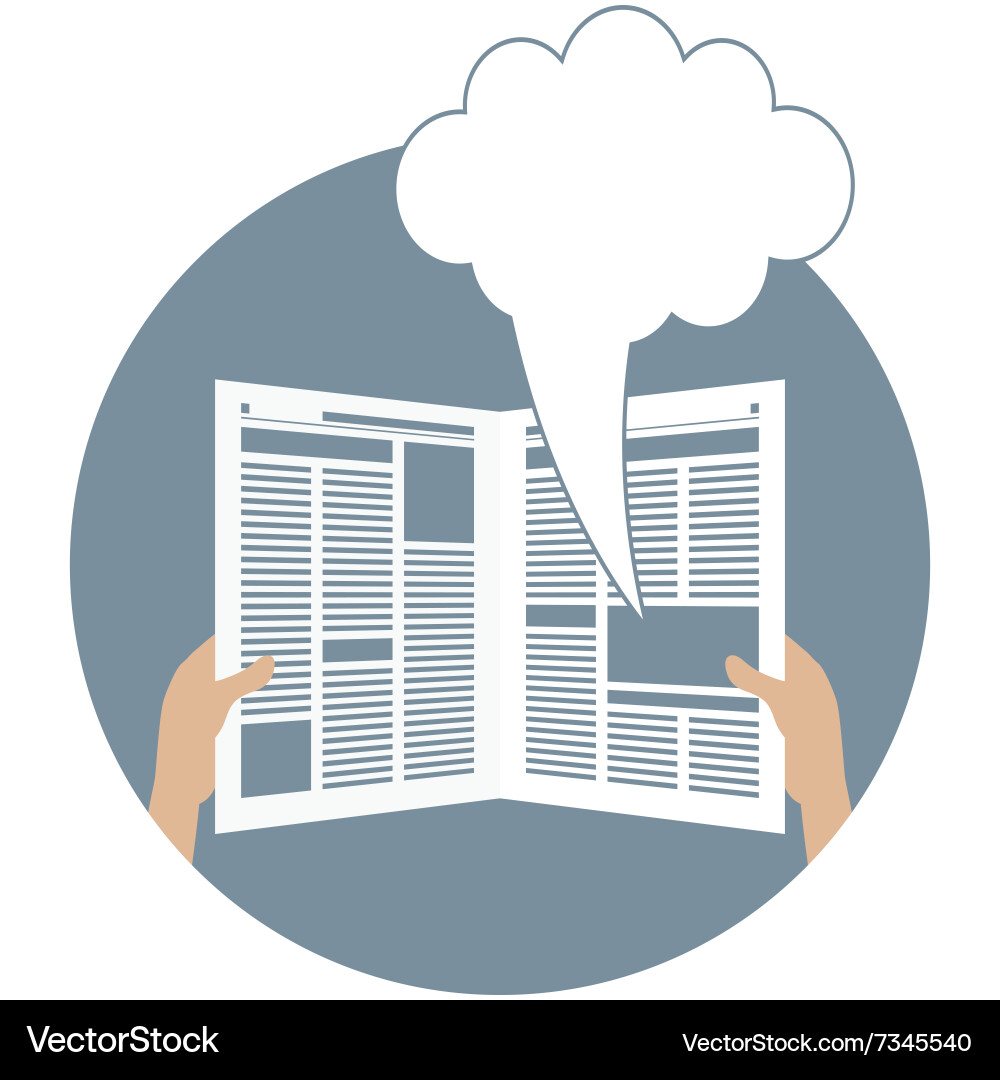 Advertising in the newspaper Royalty Free Vector Image
