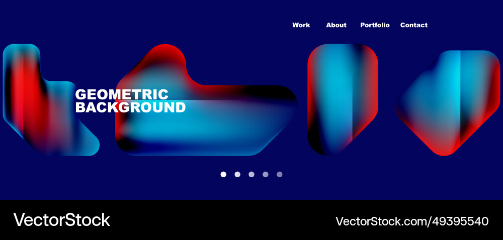 Geometric fluid shapes with liquid colors abstract