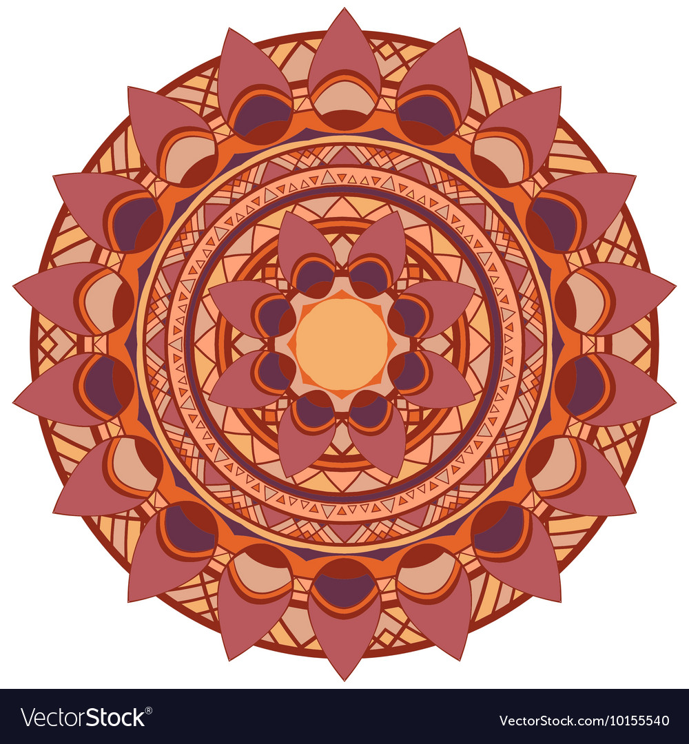 Mandala design element Royalty Free Vector Image