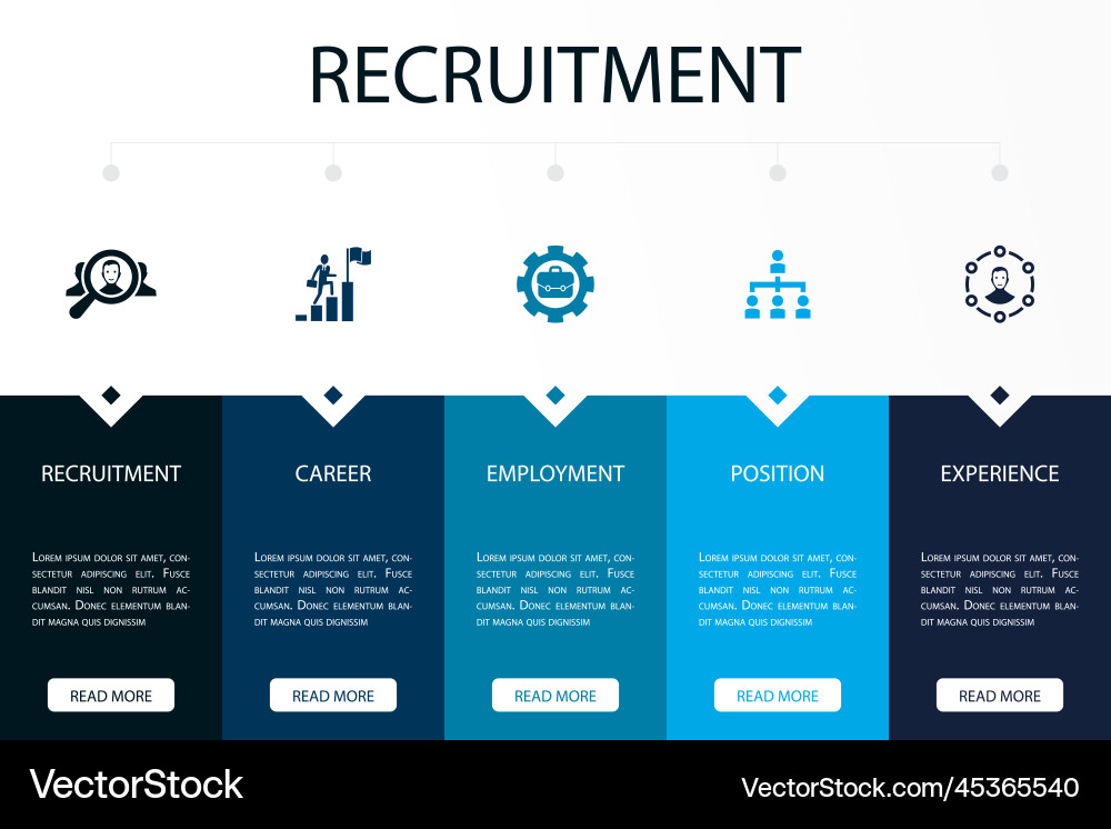 Recruitment career employment position Royalty Free Vector