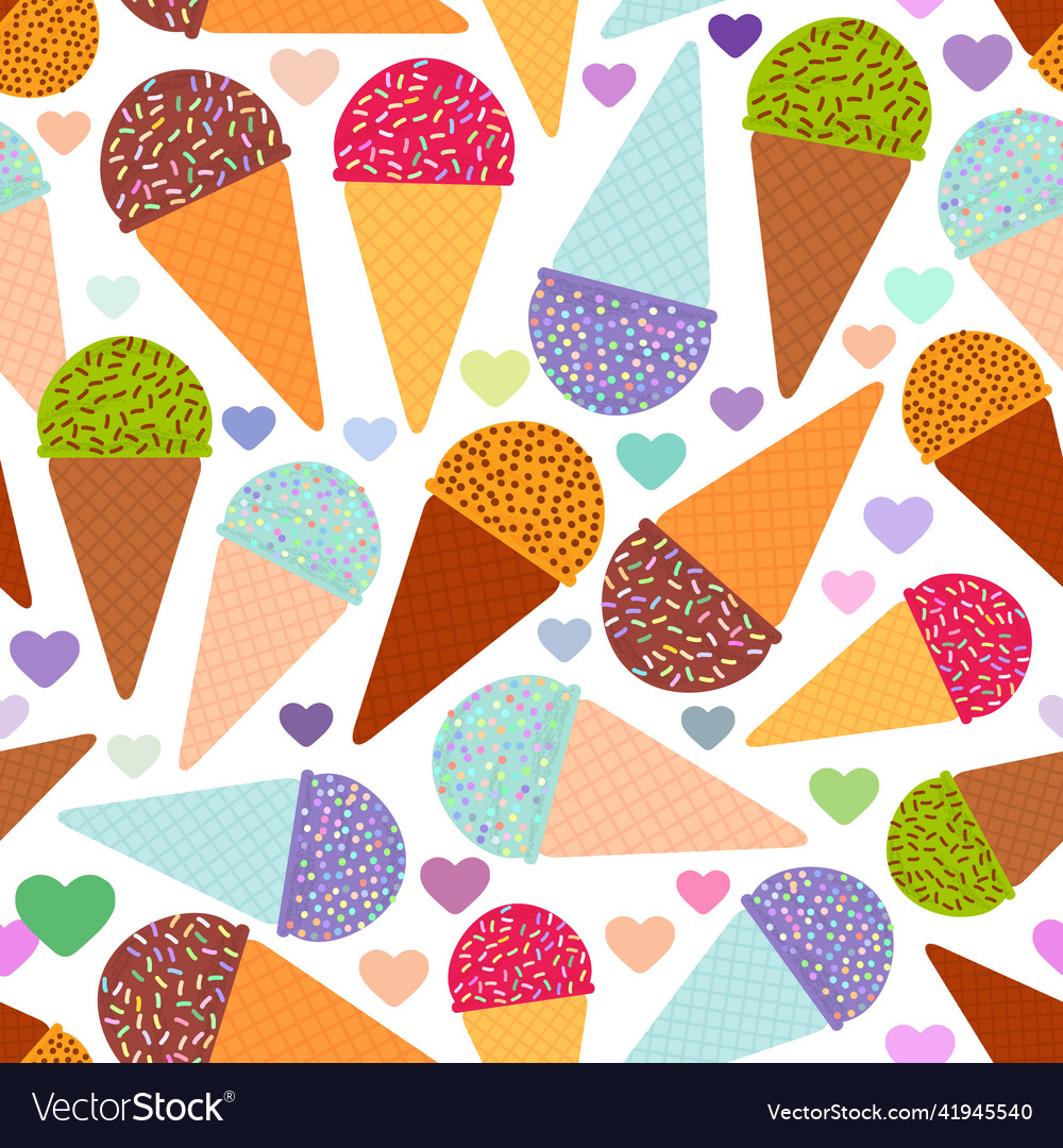Seamless pattern with mint raspberry chocolate Vector Image