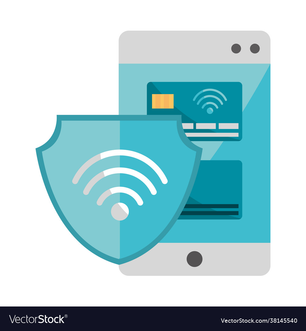 Secure payment technology Royalty Free Vector Image
