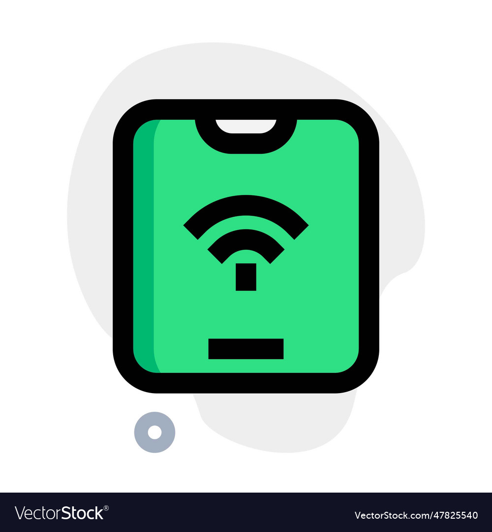 Tablet a mobile device with computer features Vector Image