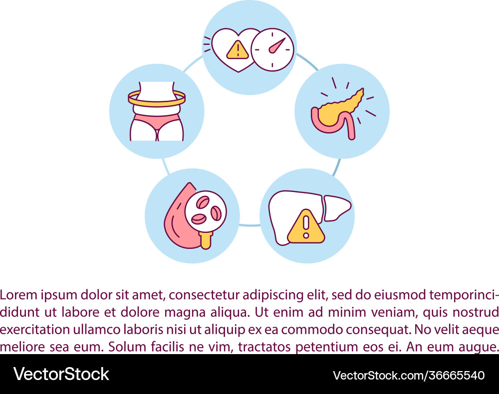 Underlying health conditions concept icon Vector Image