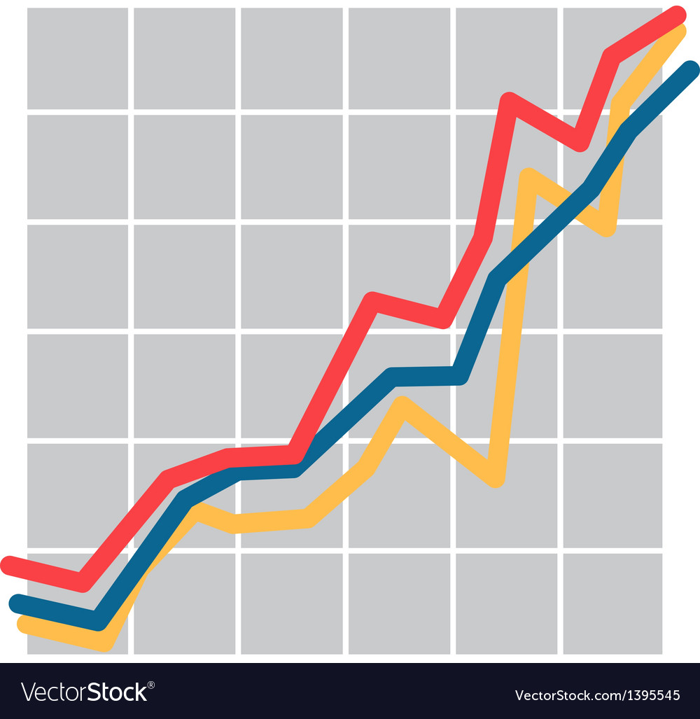 A view of graph Royalty Free Vector Image - VectorStock