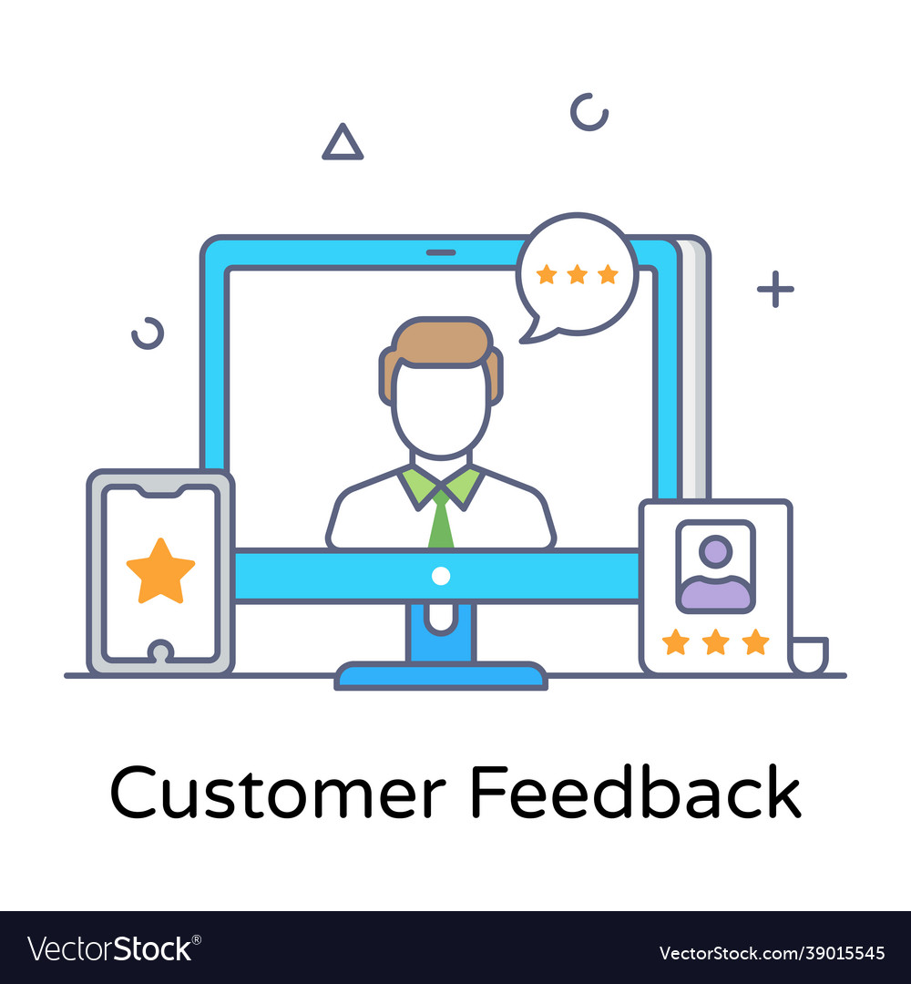 Customer feedback Royalty Free Vector Image - VectorStock