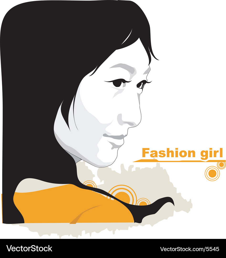Fashion girl Royalty Free Vector Image - VectorStock