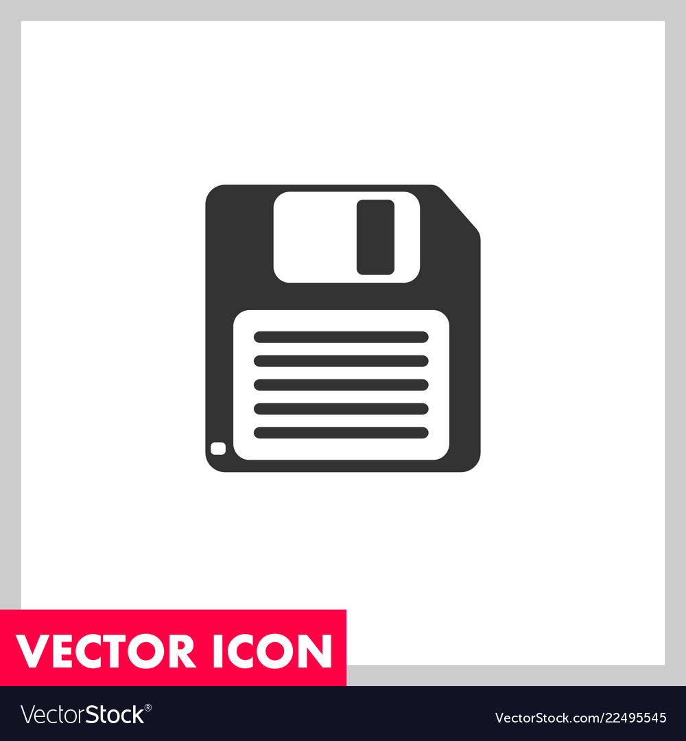 Floppy disk icon Royalty Free Vector Image - VectorStock