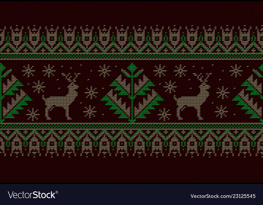 Folk seamless pattern Royalty Free Vector Image