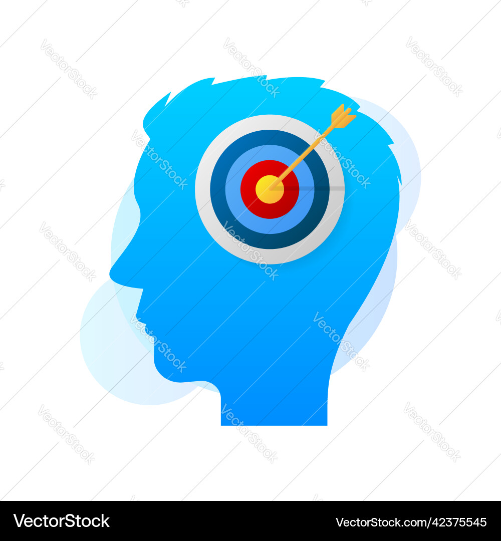Target head great design for any purposes Vector Image