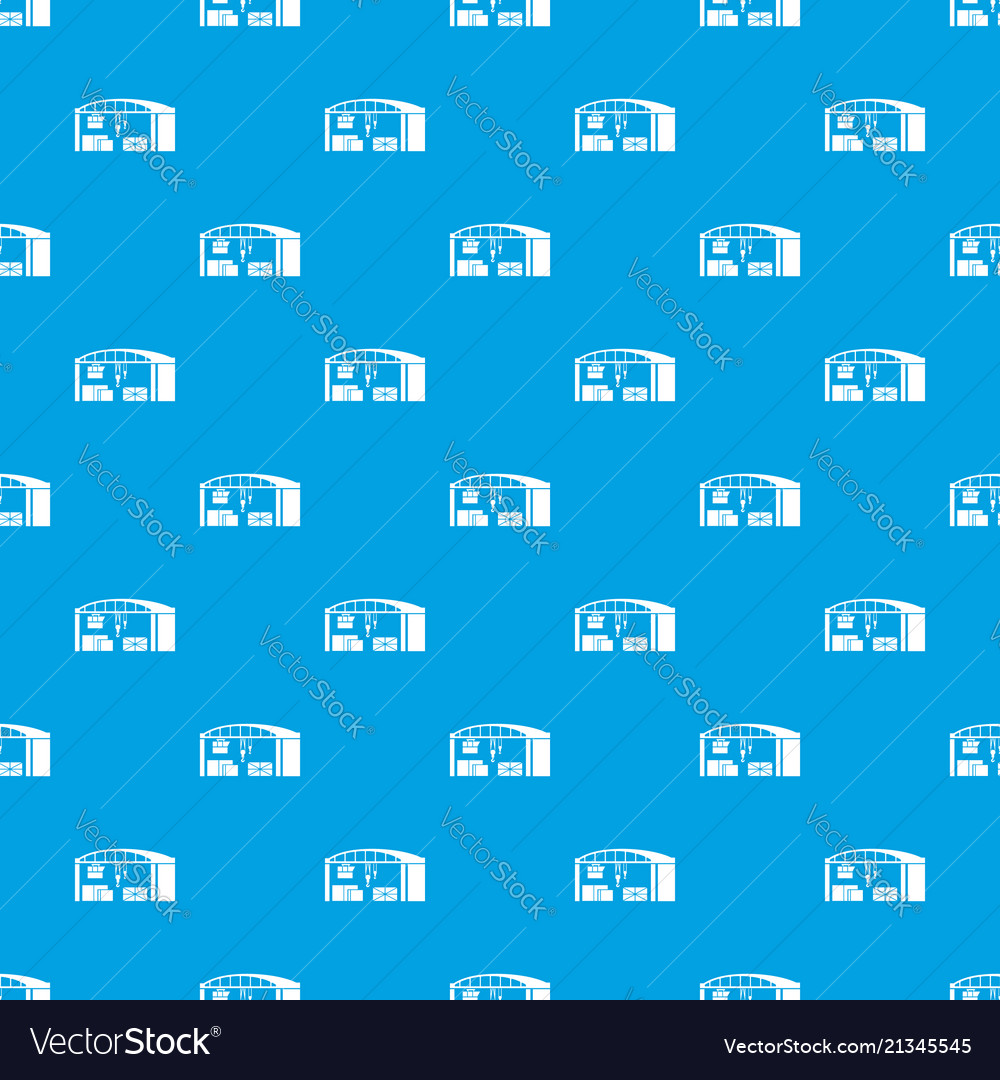 Warehouse for loading pattern seamless blue Vector Image