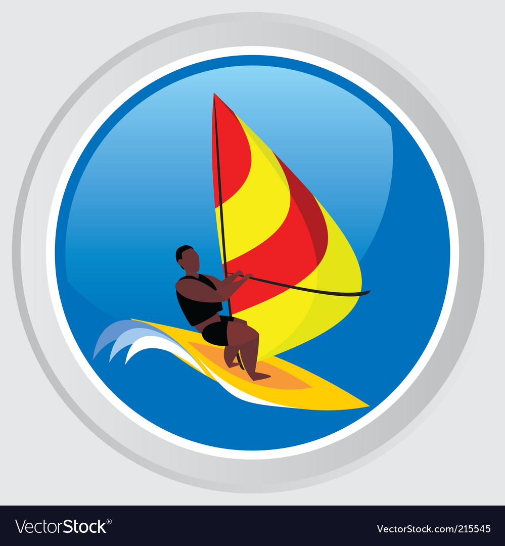 Windsurfing Royalty Free Vector Image - VectorStock