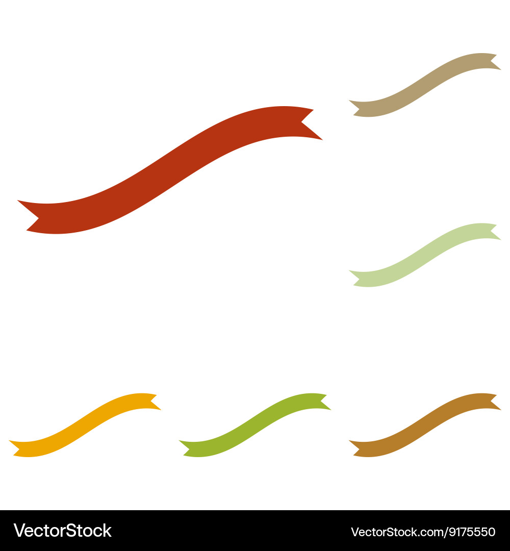 Banner ribbon sign Royalty Free Vector Image - VectorStock